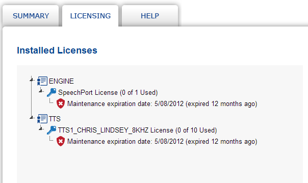Expired Maintenance | LumenVox Knowledgebase