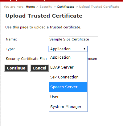 Configuring the Experience Portal to use MRCPv2/TLS with SIPS and SRTP | LumenVox Knowledgebase